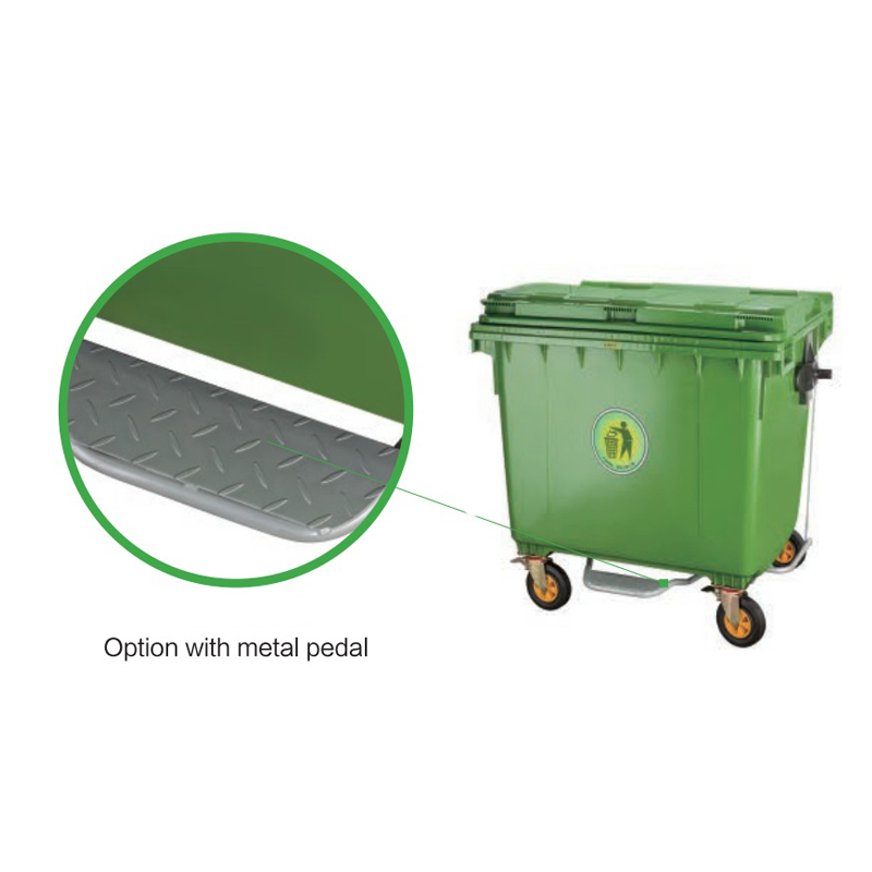 1000L Large Size Movable Outdoor Plastic Garbage Container - Buy ...